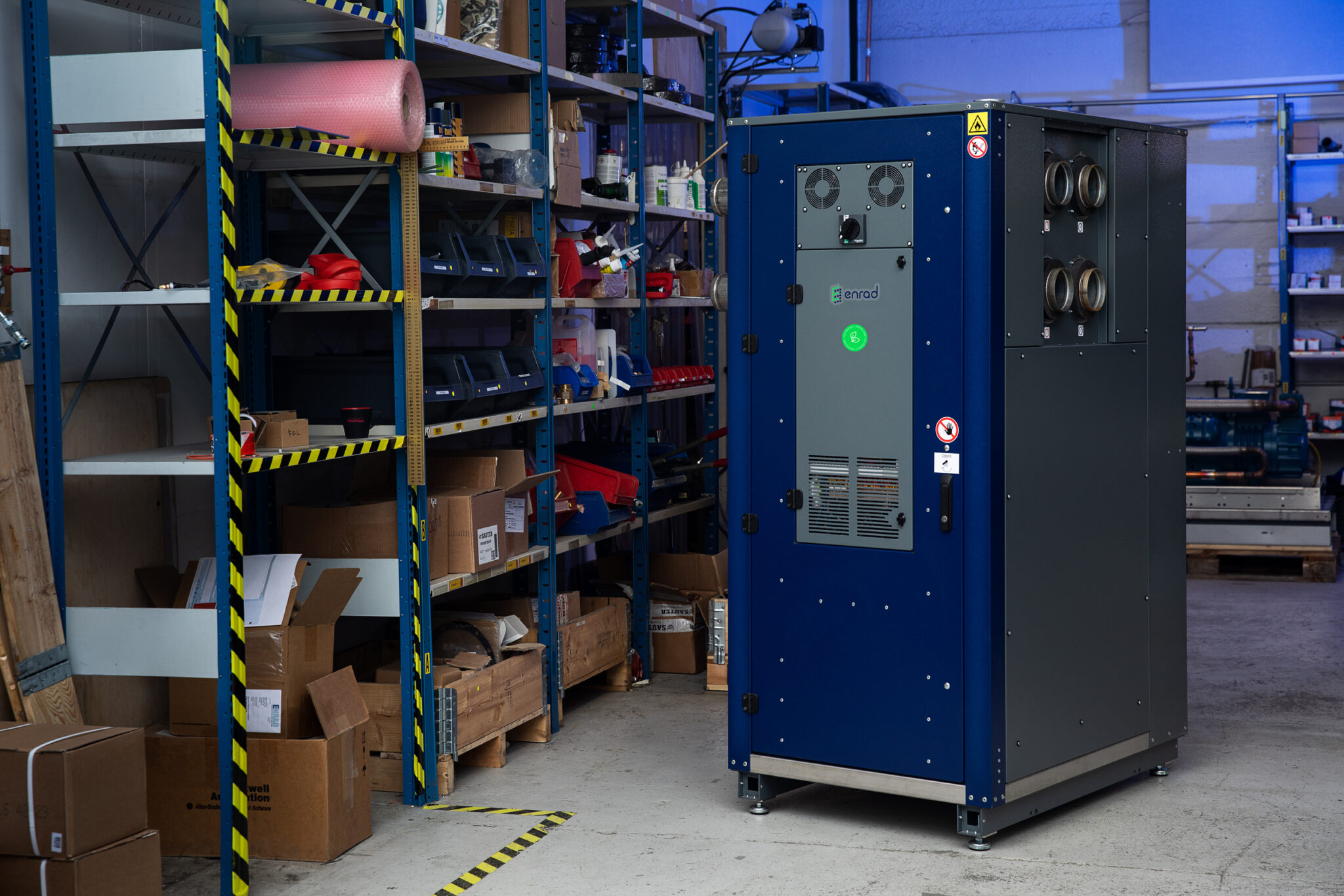 A complete cooling and heat pump plant – Enrad’s Modular series